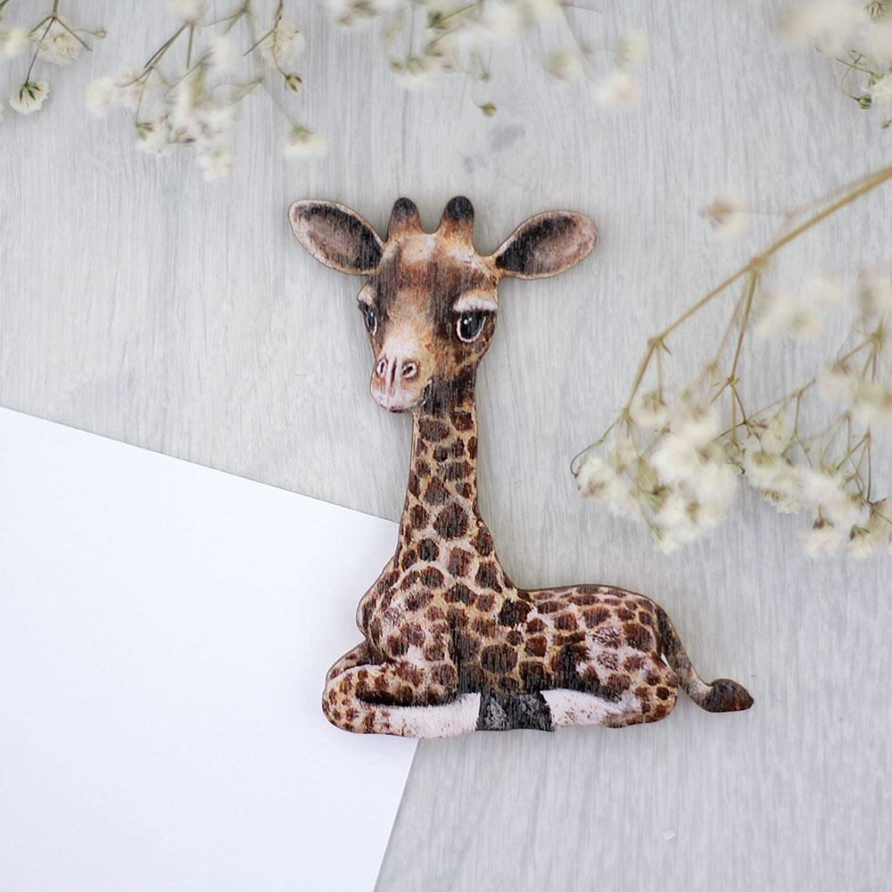 Kitchen & Dining Home & Living Chunky Giraffe Wooden Fridge Magnet etna ...
